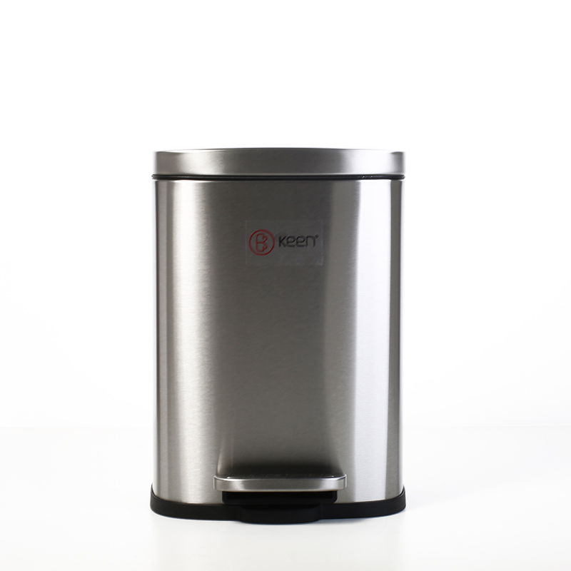 5 liter stainless steel waste bin