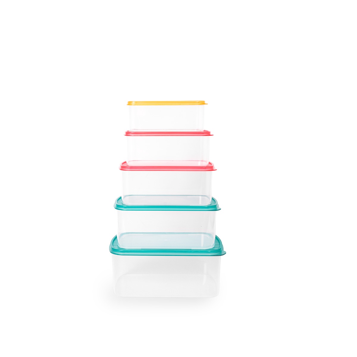 طقم علب طعام بلاستيك 5 قطع من بينش