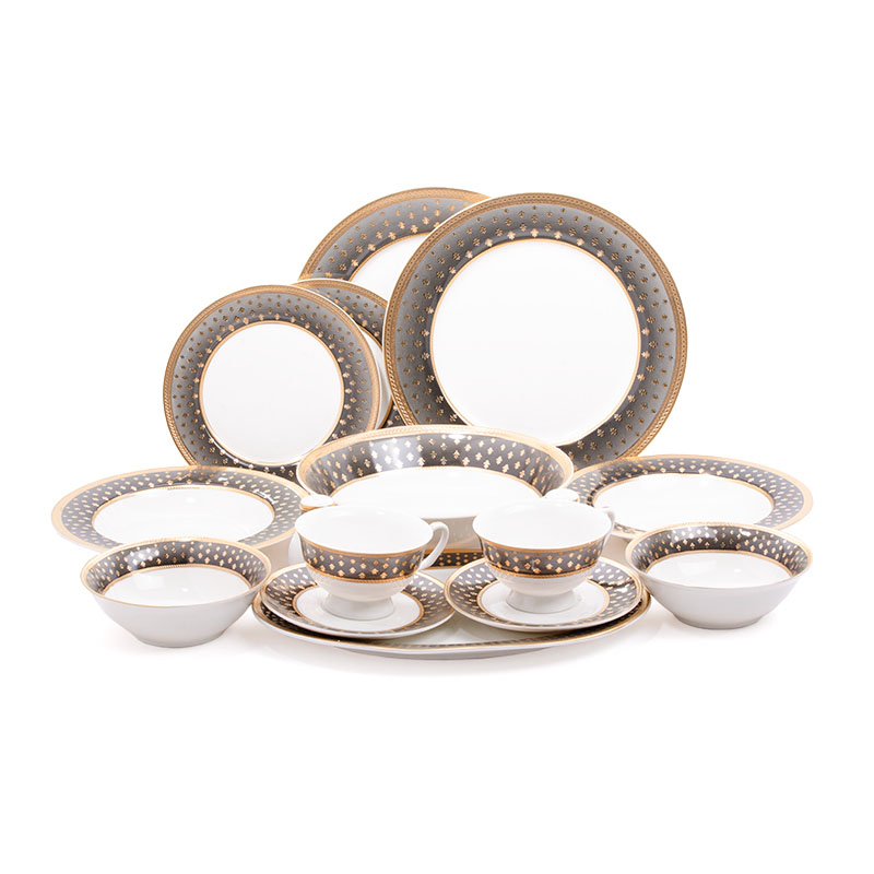 Porcelain journey set 40 black patterns